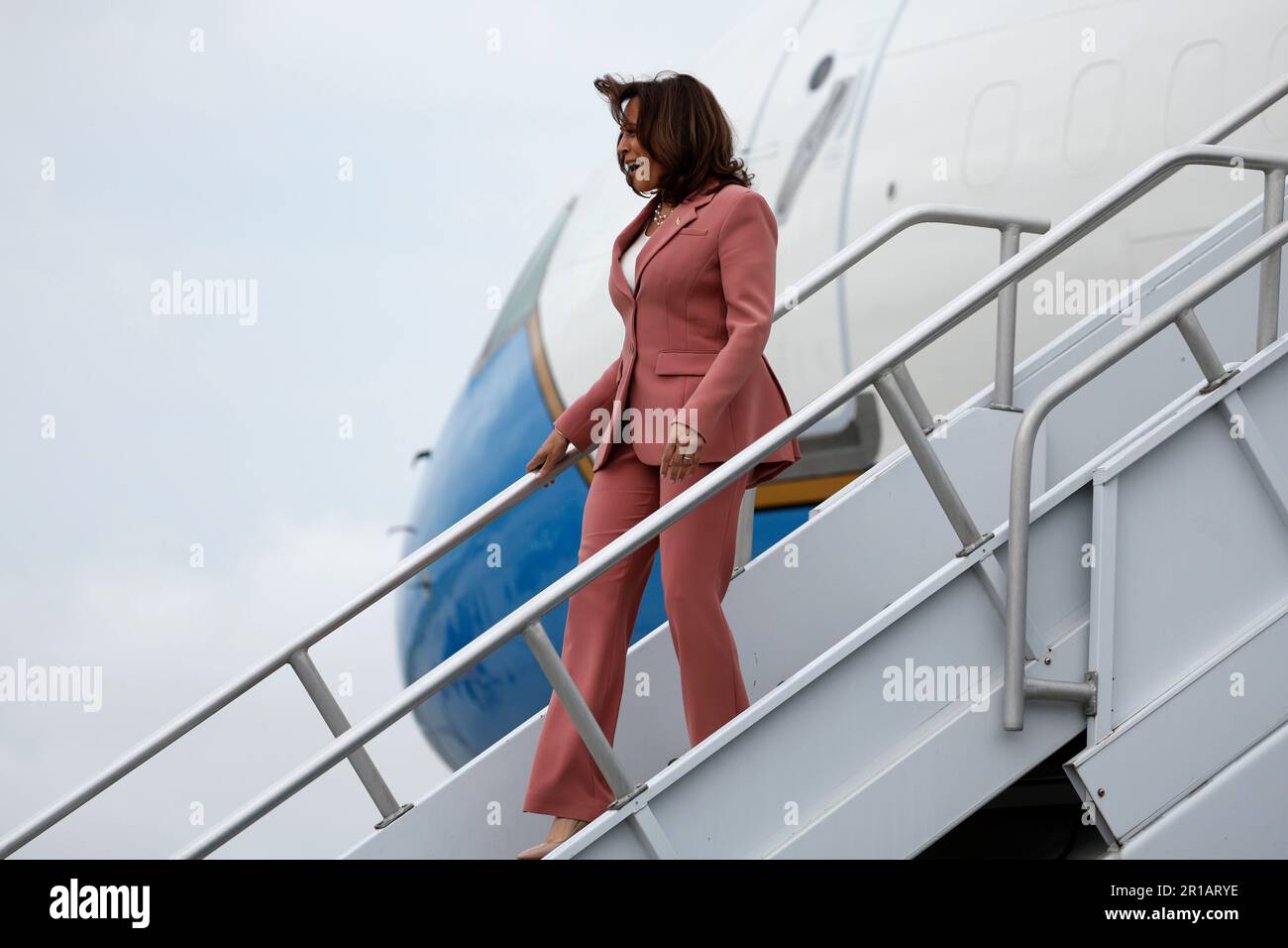 United States Vice President Kamala Harris arrives at Hartsfield ...