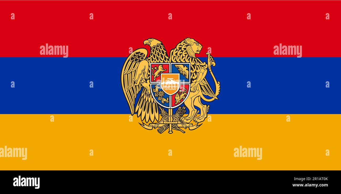 The official current flag of Armenia. National flag of Armenia ...