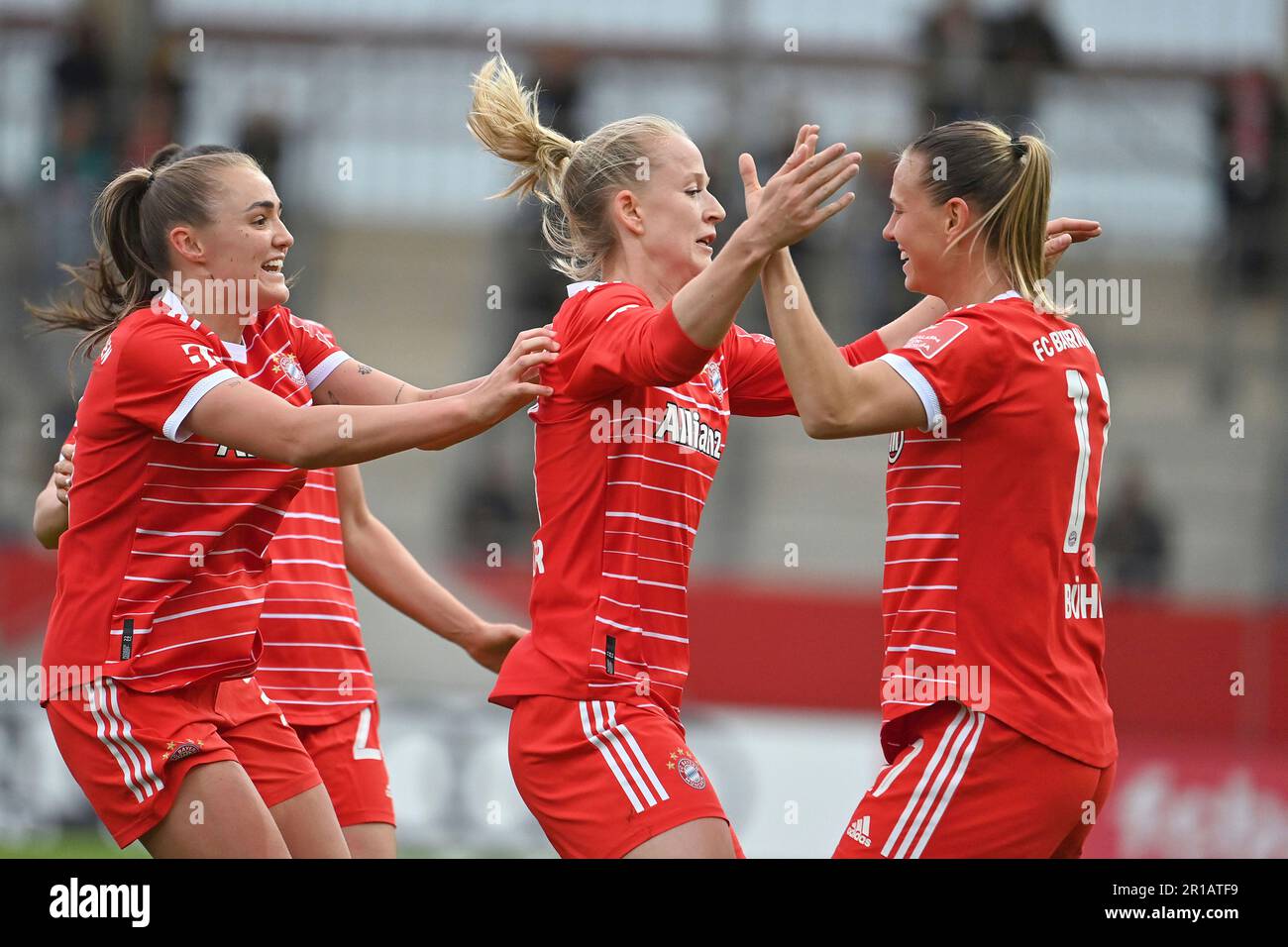 Munich, Deutschland. 12th May, 2023. goaljubel Lea SCHUELLER (FCB ...