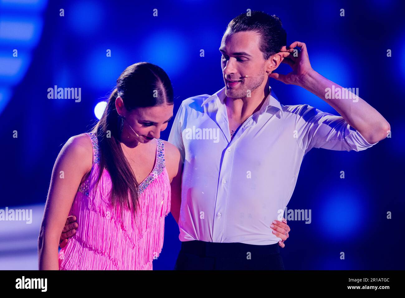 Cologne, Germany. 12th May, 2023. Timon Krause, mentalist, and Ekaterina Leonova, professional ...