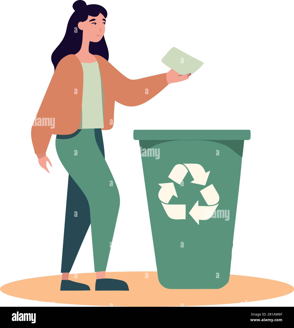 Papers recycling Stock Vector Images - Alamy