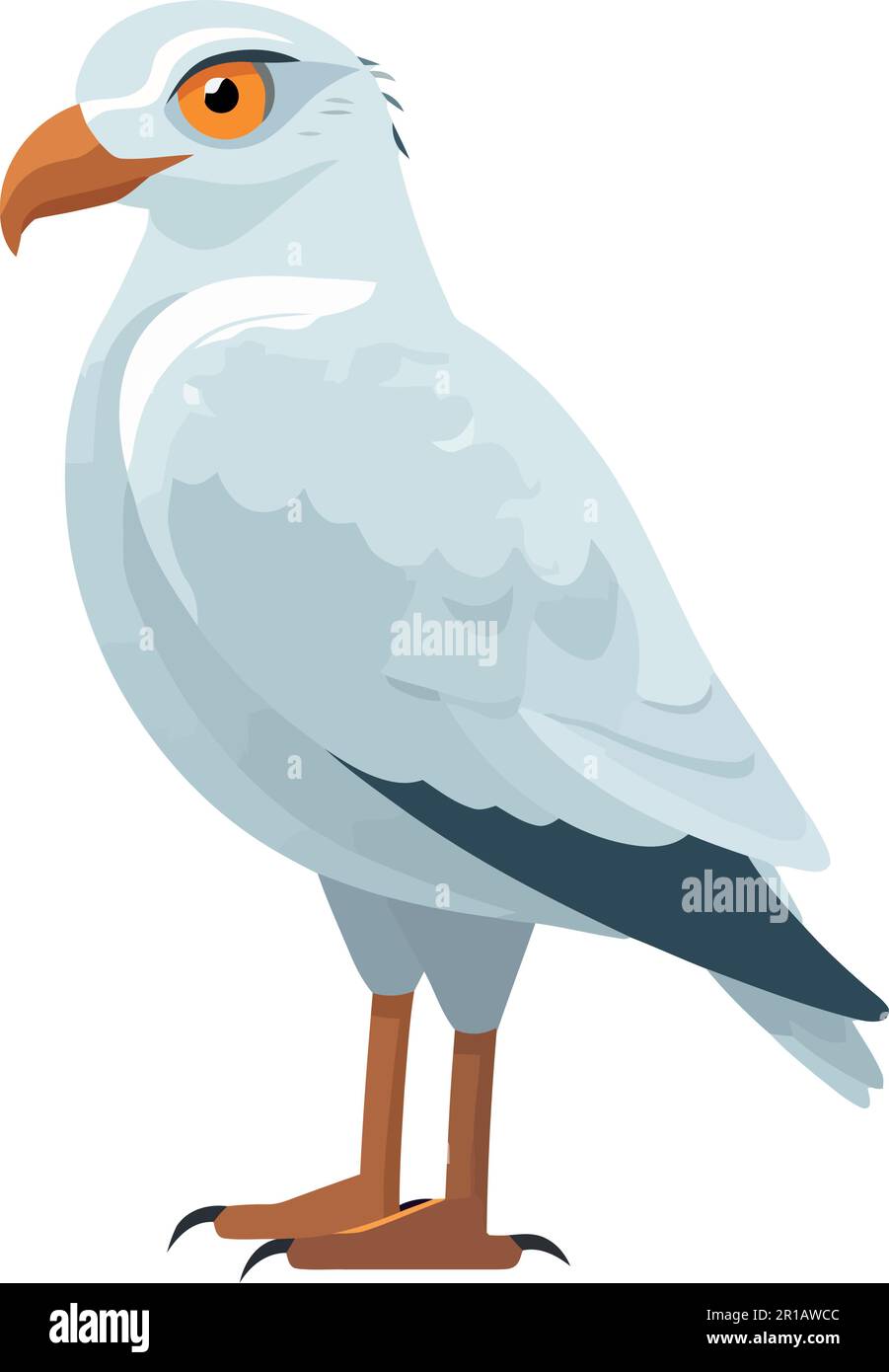 Cute hawk flying with freedom in nature Stock Vector Image & Art - Alamy