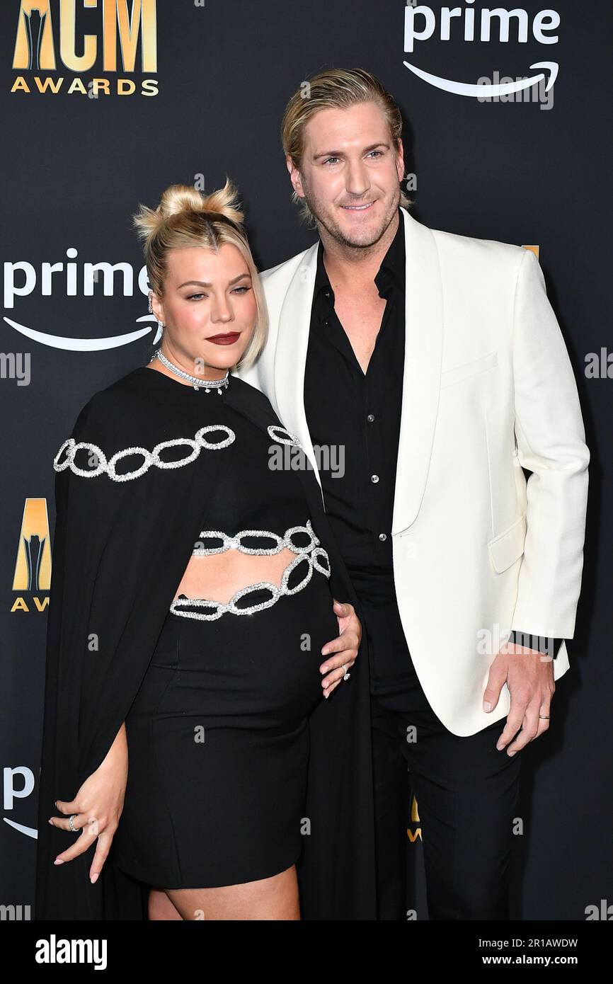 Kimberly Perry, Johnny Costello attend the 58th Academy Of Country ...