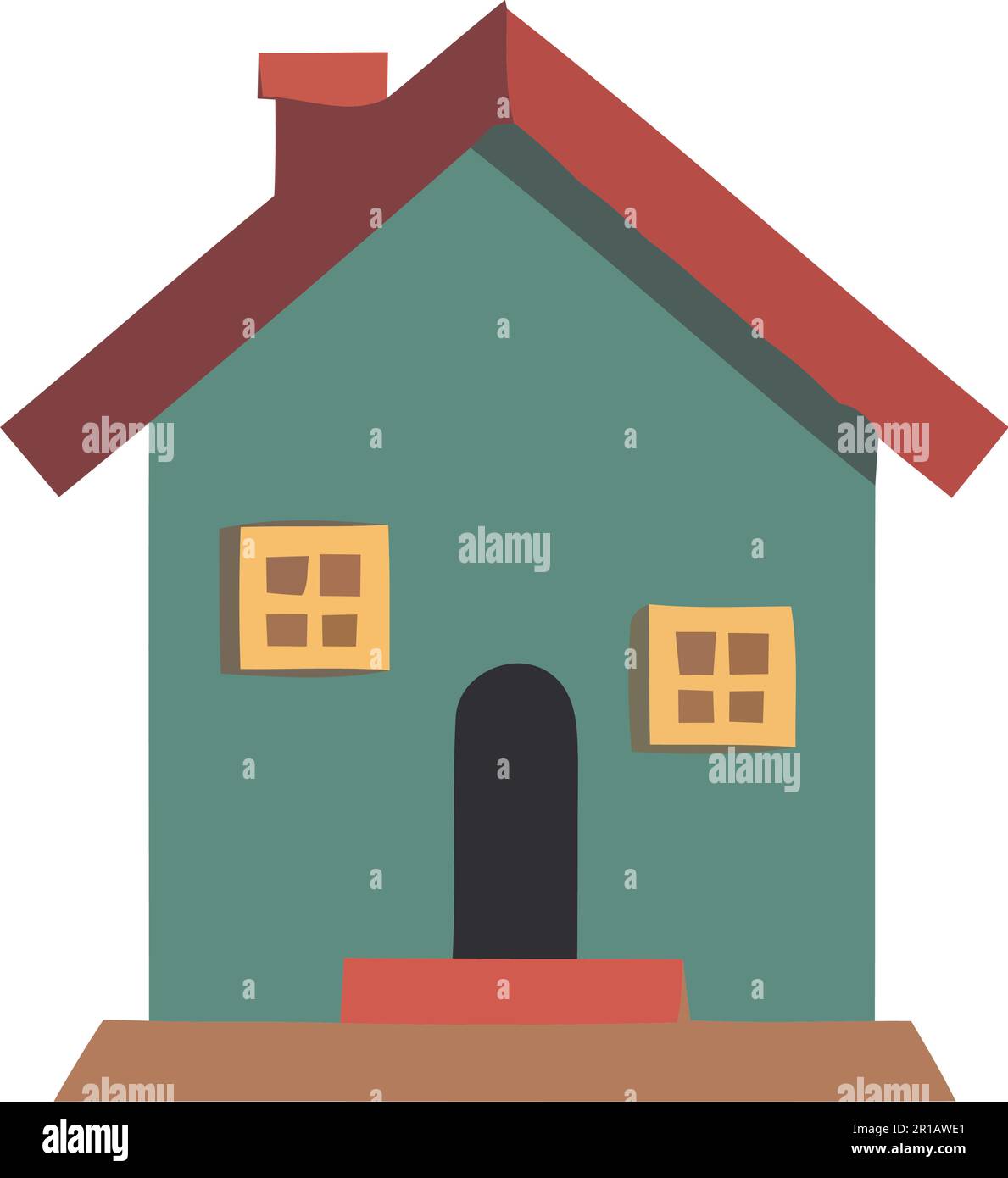 Cute cartoon cottage home Stock Vector Image & Art - Alamy