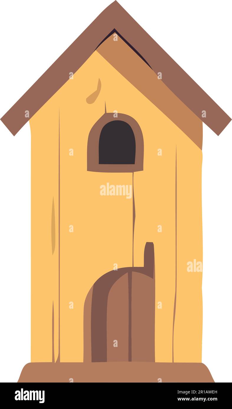 Cute cartoon birdhouse isolated Stock Vector Image & Art - Alamy