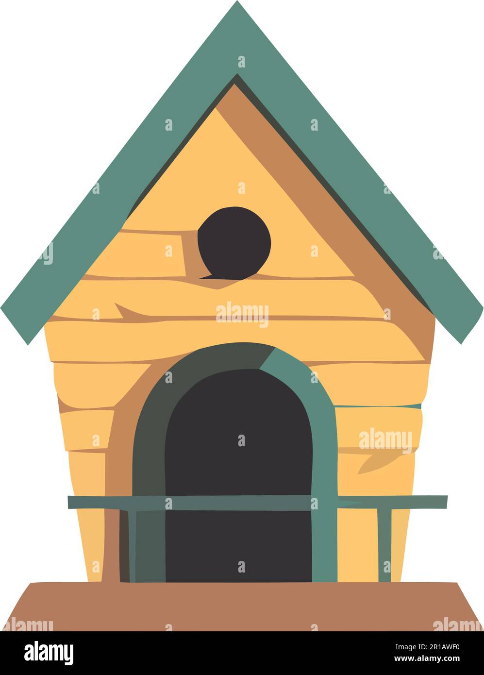 Cute animal hut farm backdrop Stock Vector Image & Art - Alamy