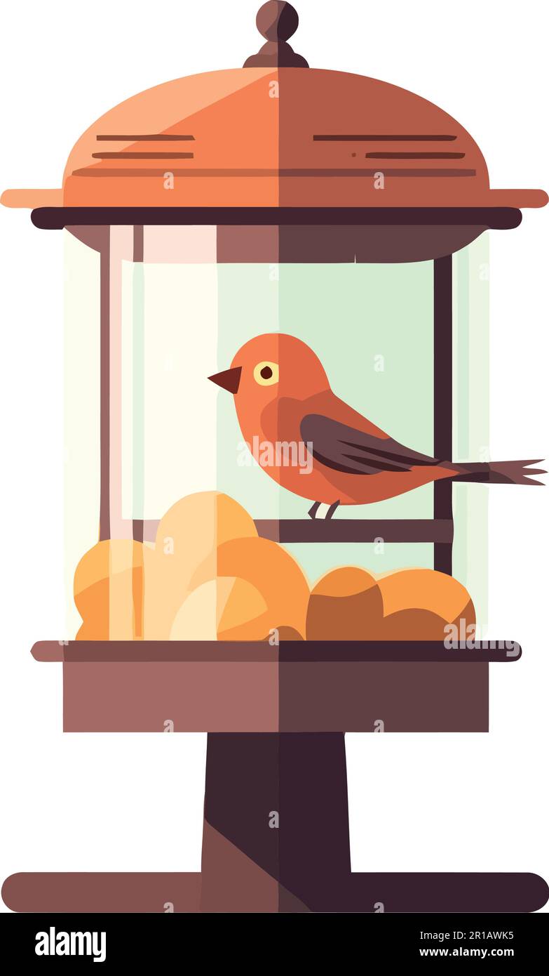 Birdhouse on branch Stock Vector Images - Alamy