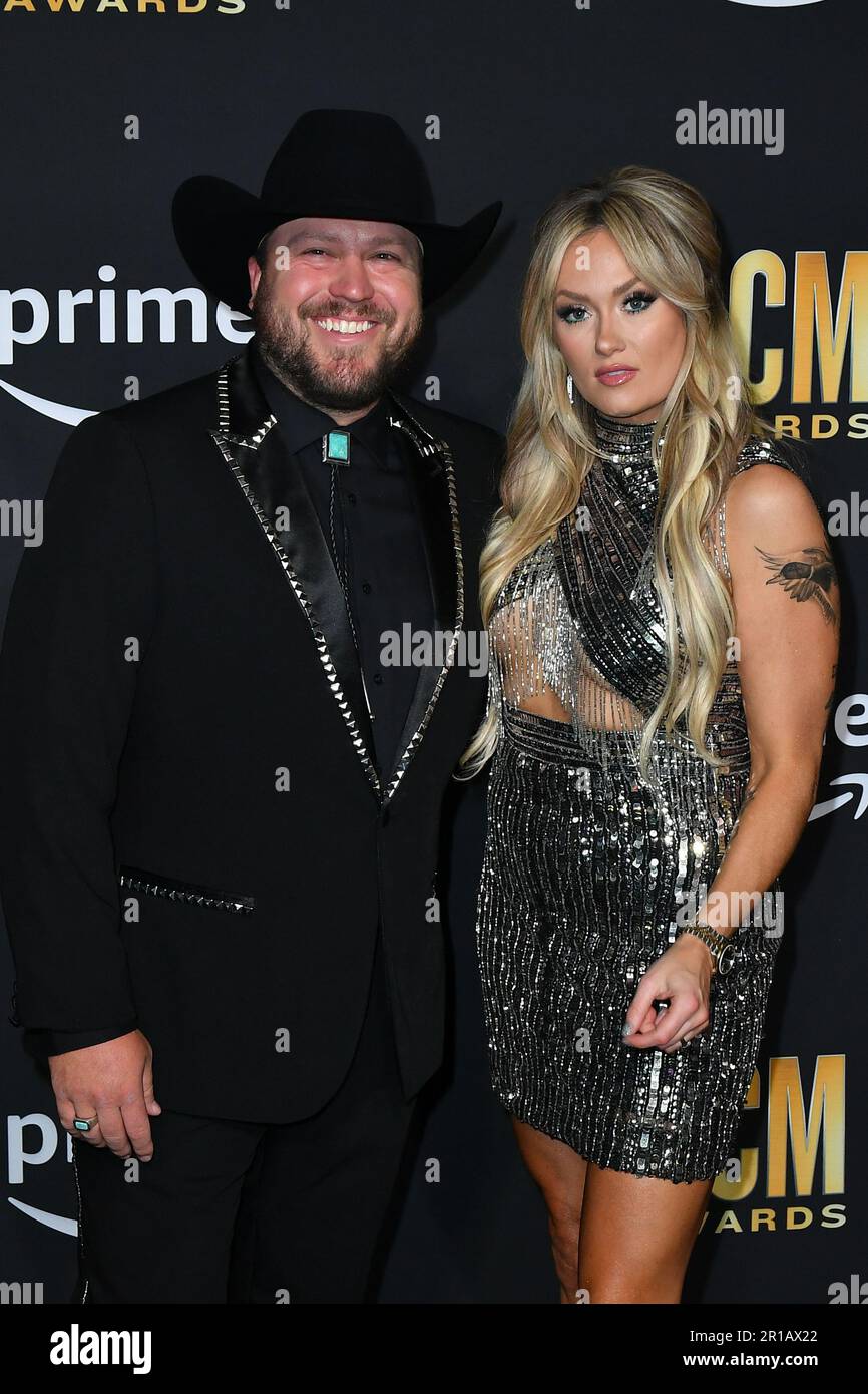 Mitchell Tenpenny, Meghan Patrick attend the 58th Academy Of Country ...