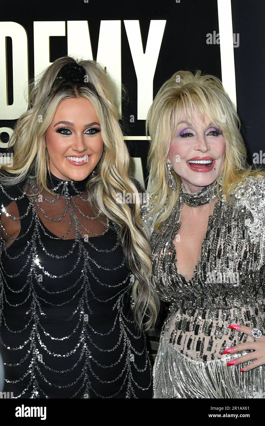 Priscilla Block, Dolly Parton attend the 58th Academy Of Country Music ...