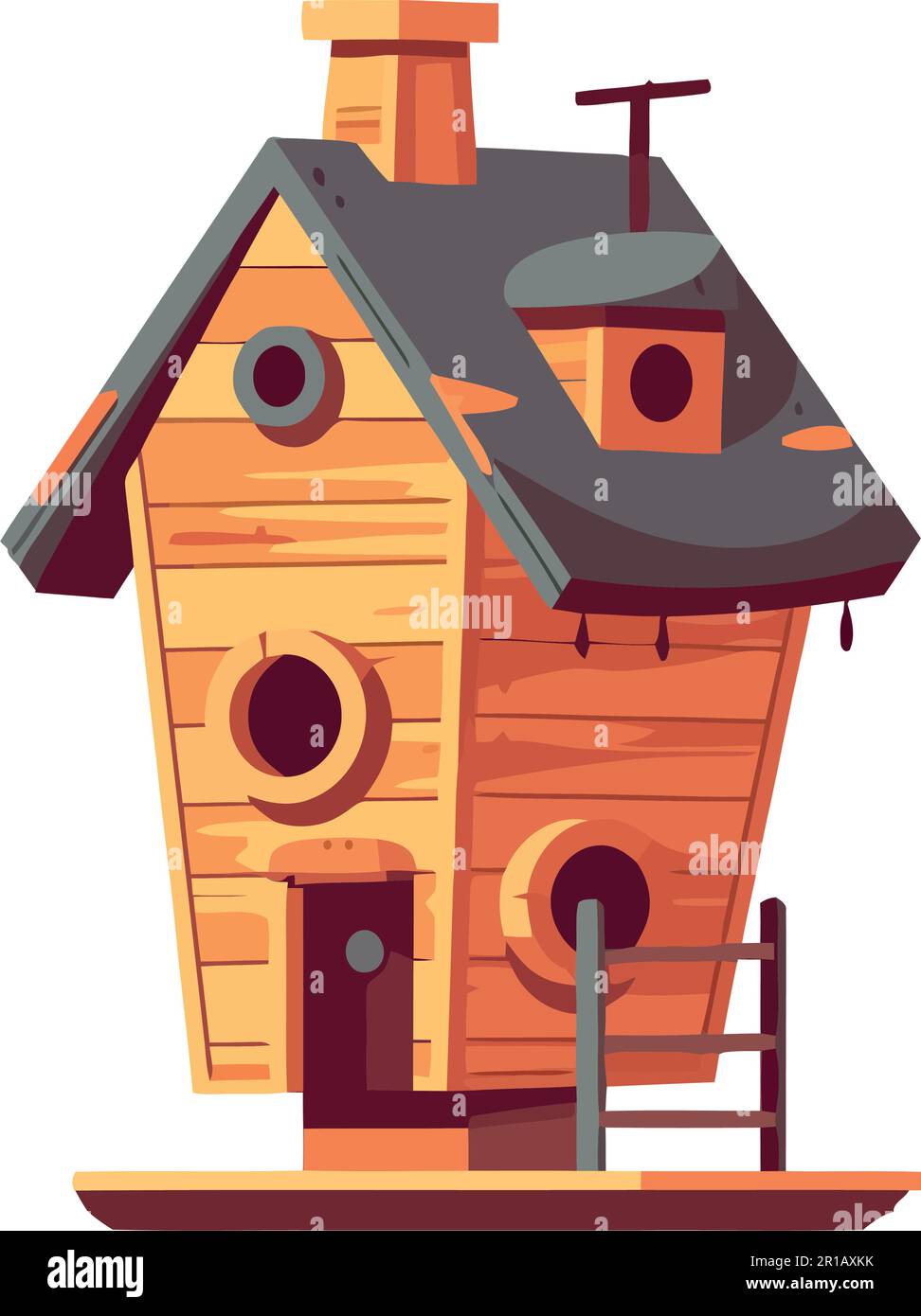 Nest on tree in Stock Vector Images - Alamy