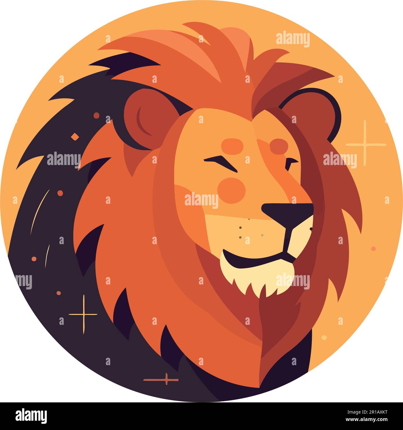 lion feline, symbol of African wildlife Stock Vector Image & Art - Alamy