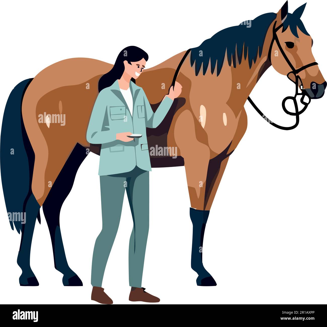 Horse and rider woman Stock Vector Image & Art - Alamy