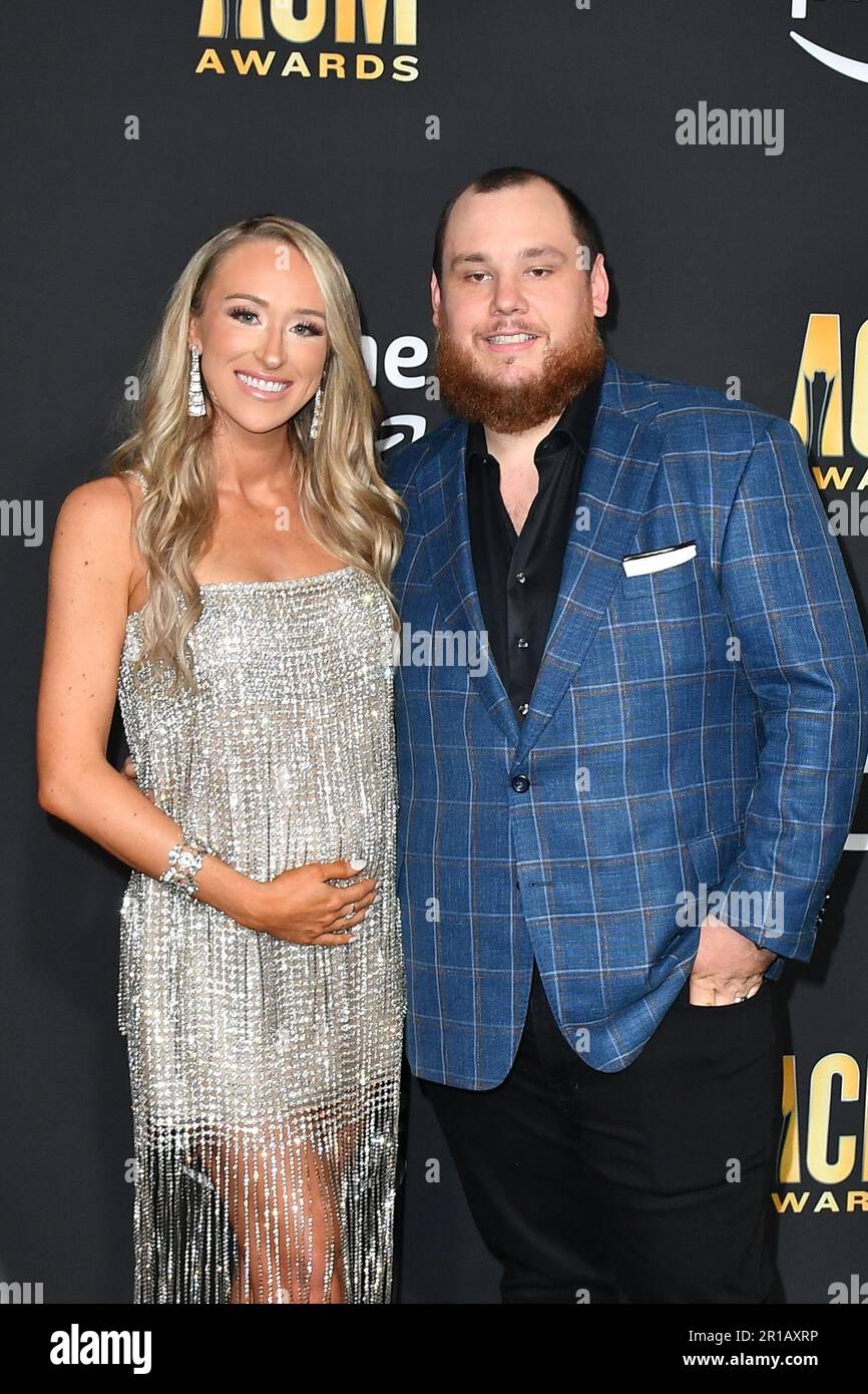 Nicole Hocking, Luke Combs attend the 58th Academy Of Country Music ...