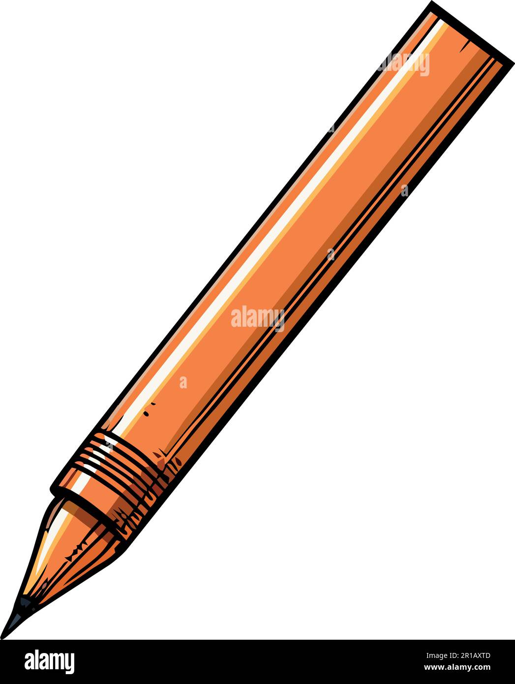 Yellow pencil sketch on blank background Stock Vector Image & Art - Alamy