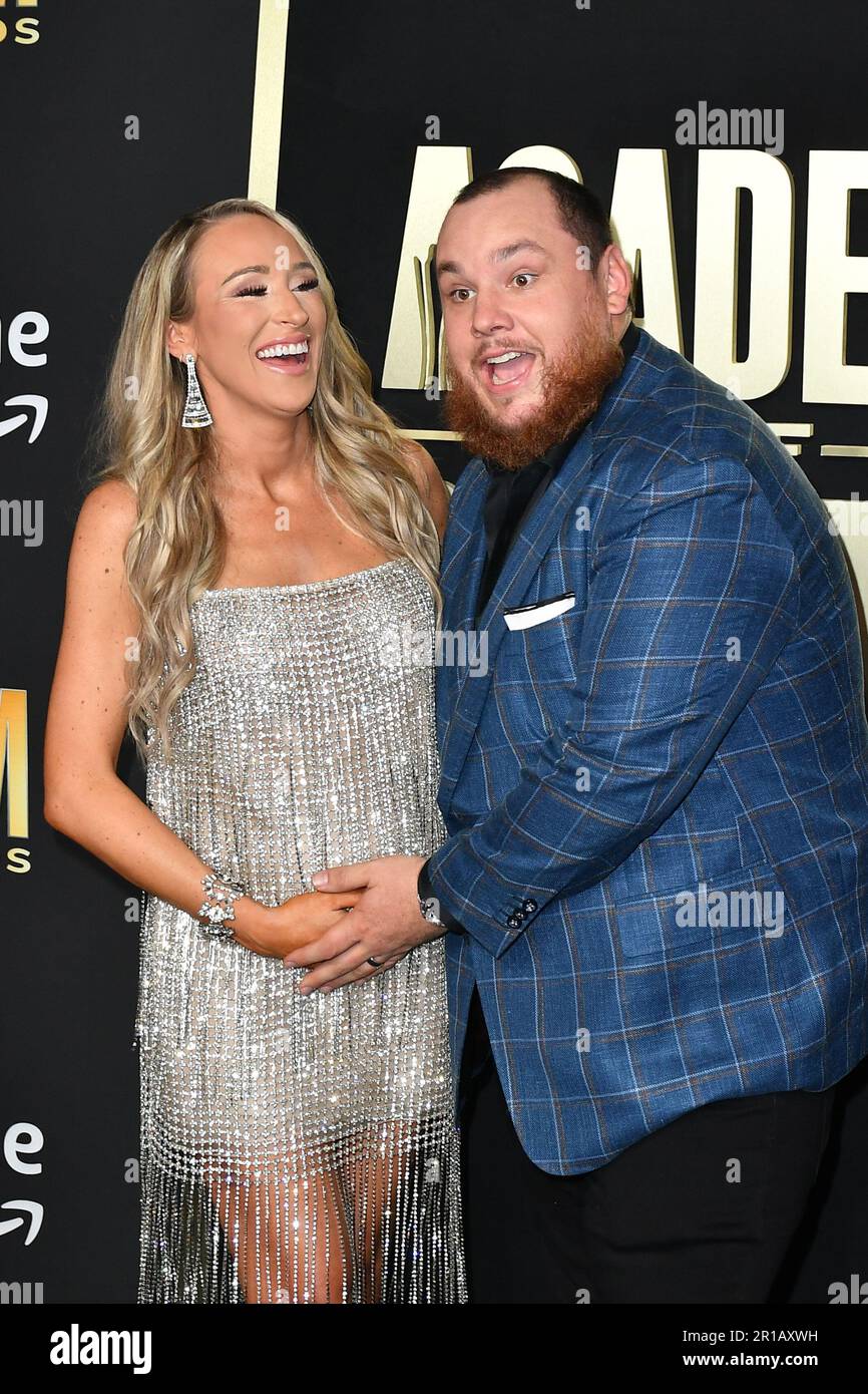 Nicole Hocking, Luke Combs attend the 58th Academy Of Country Music ...