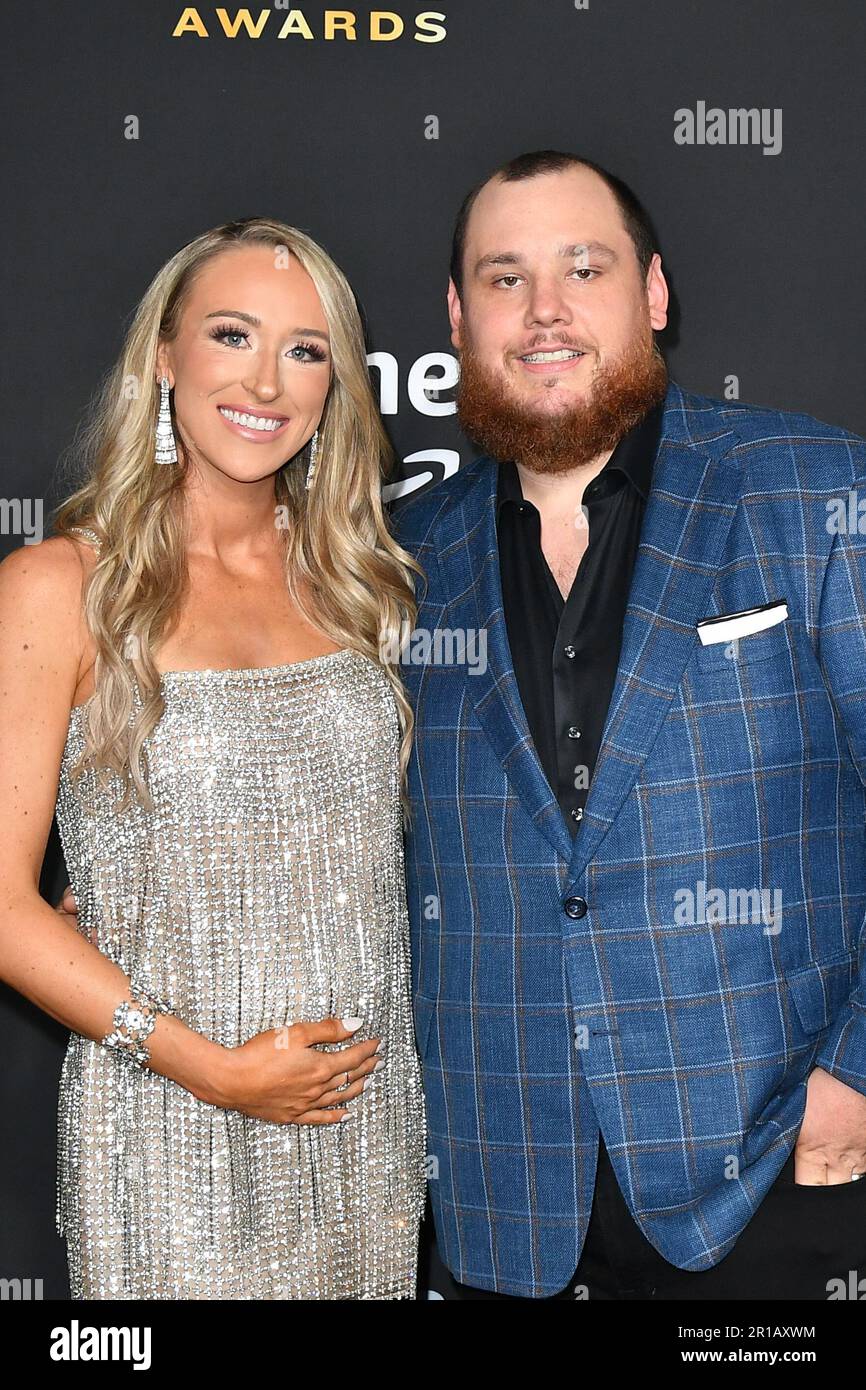 Nicole Hocking, Luke Combs attend the 58th Academy Of Country Music ...