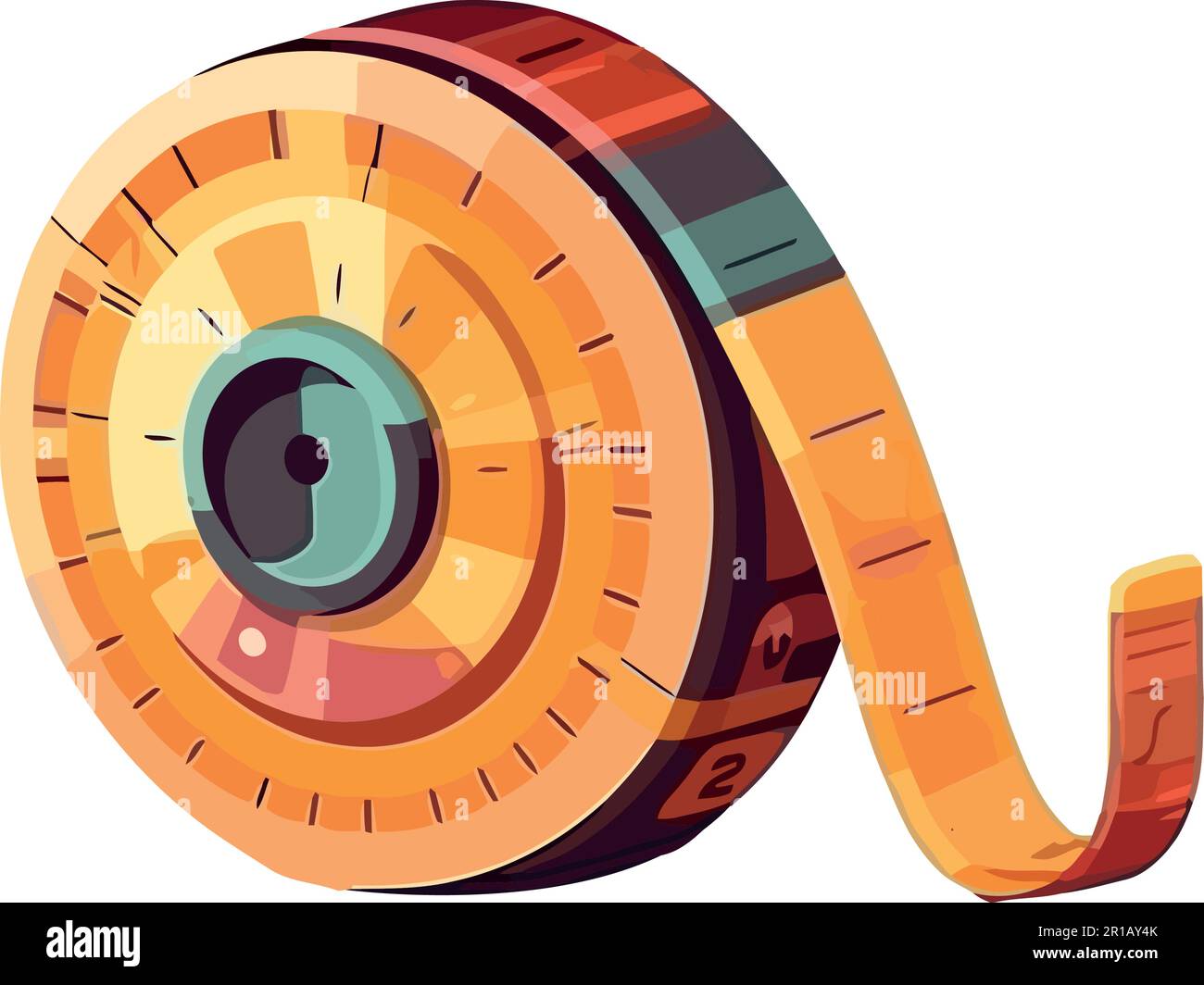 measuring tape isolated on flat vector Stock Vector Image & Art - Alamy