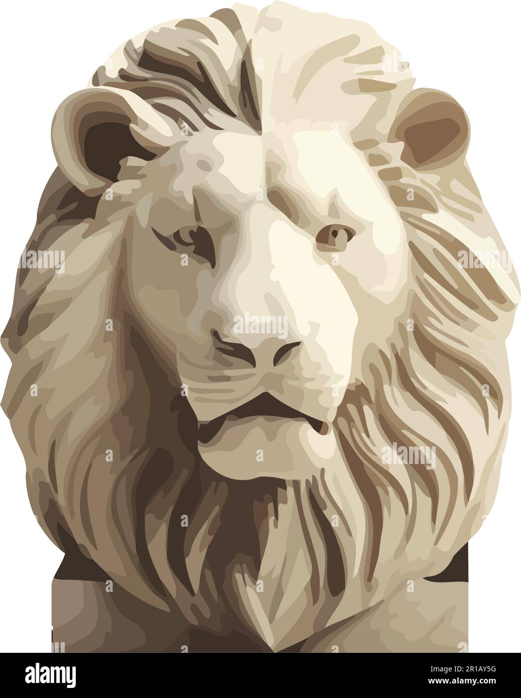 Majestic lion symbol, isolated Stock Vector Image & Art - Alamy