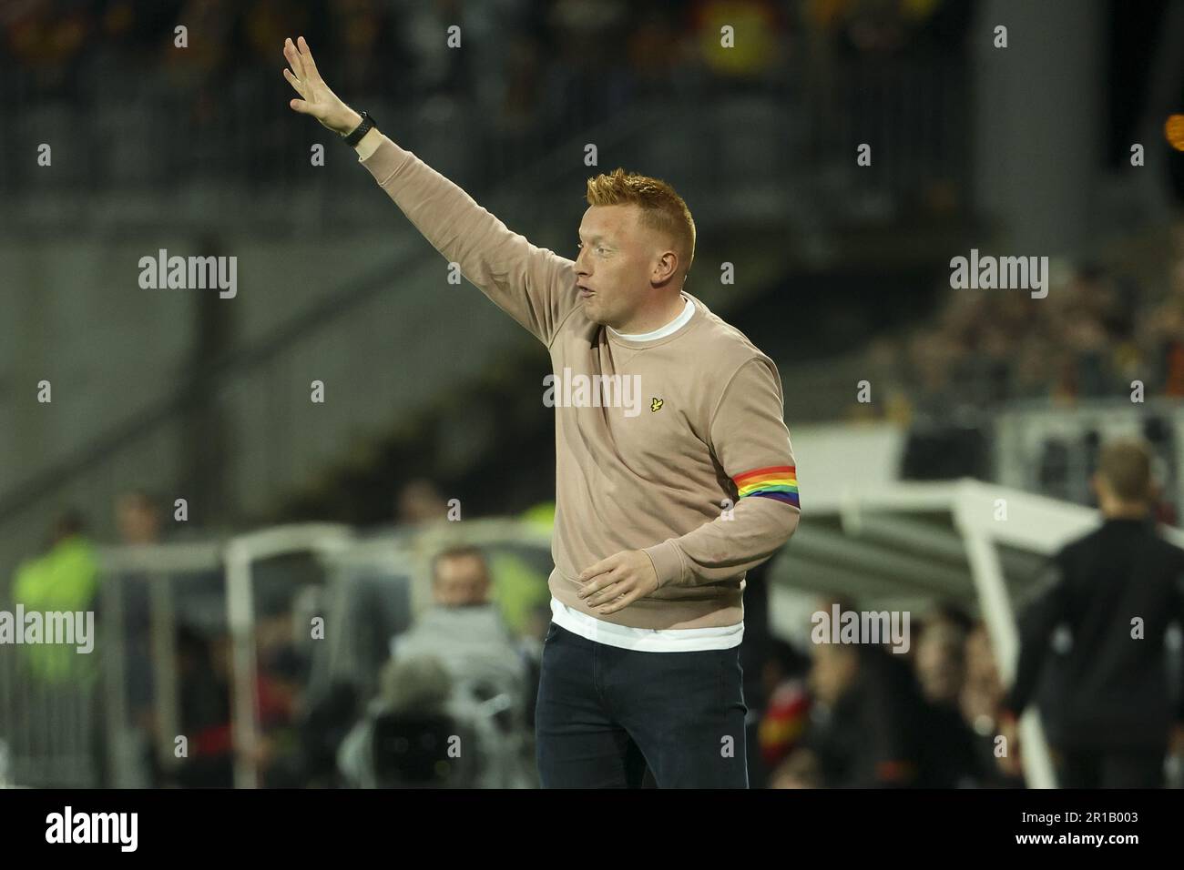 Coach of Stade de Reims Will Still aka William Still during the French ...