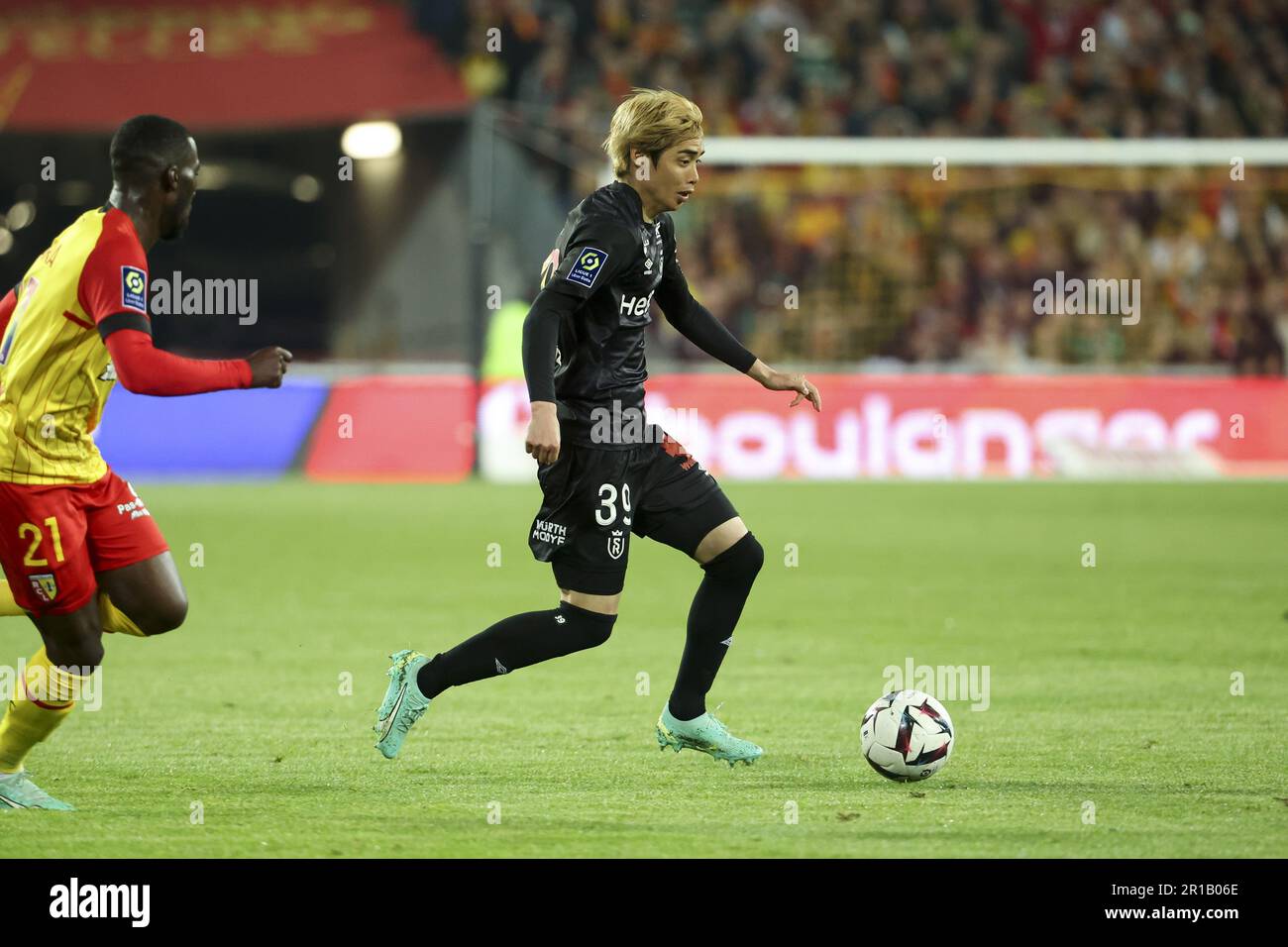 Junya Ito of Reims during the French championship Ligue 1 football ...