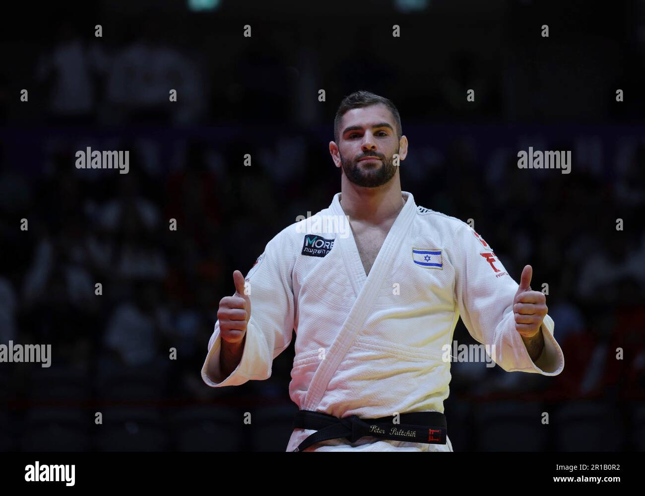Israel's PALTCHIK Peter reacts after winning the bronze medal match of ...