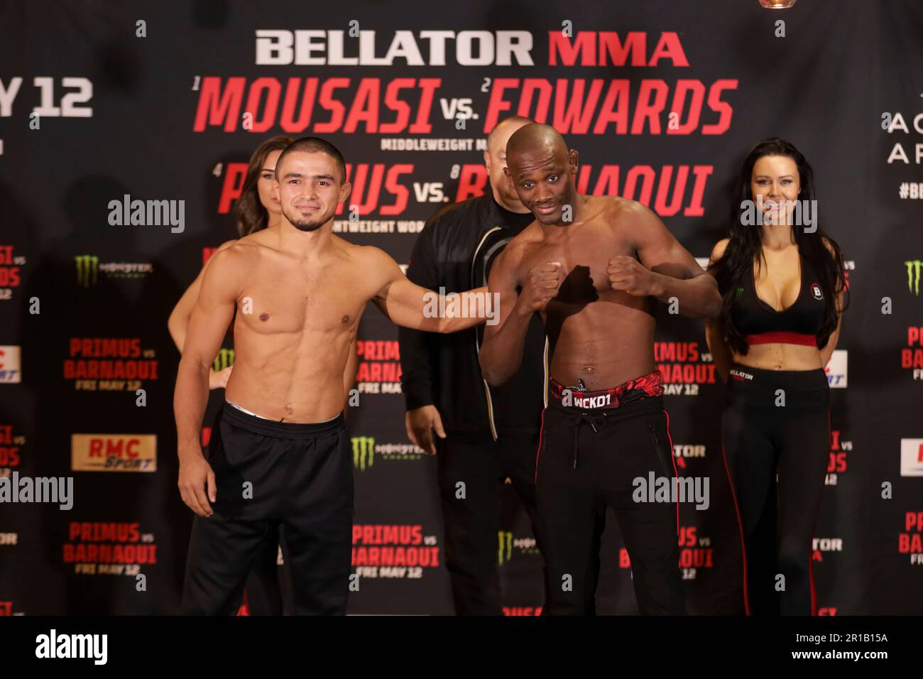 PARIS, FRANCE - MAY 11: (L-R) Sarvarjon Khamidovand Kevin Petshi poses ...