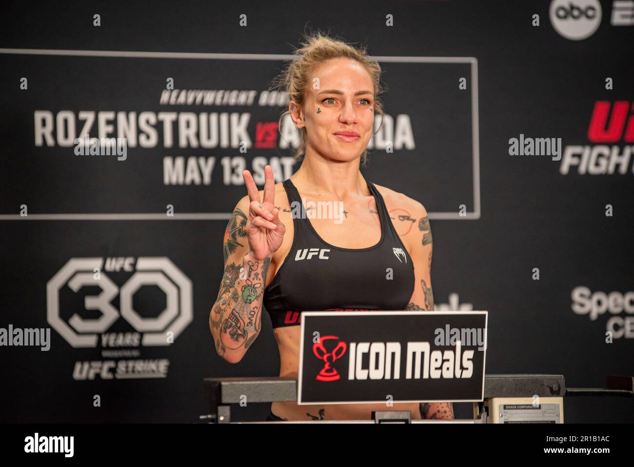 CHARLOTTE, NORTH CAROLINA - MAY 12: Jessica-Rose Clark weighs in at 135 ...