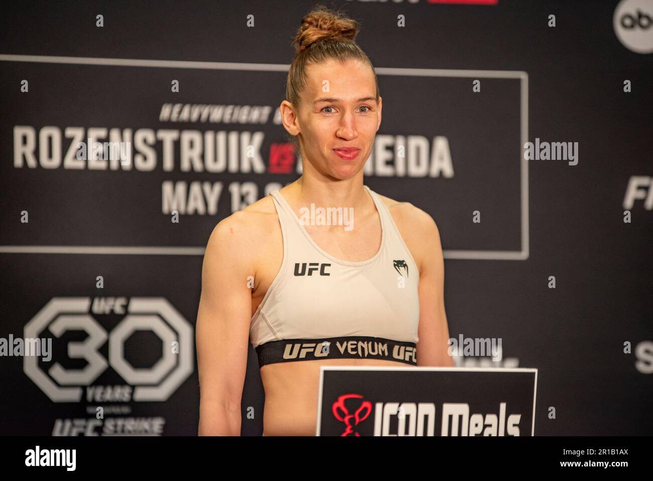 CHARLOTTE, NORTH CAROLINA - MAY 12: Mandy Böhm weighs in at 126lb ahead ...