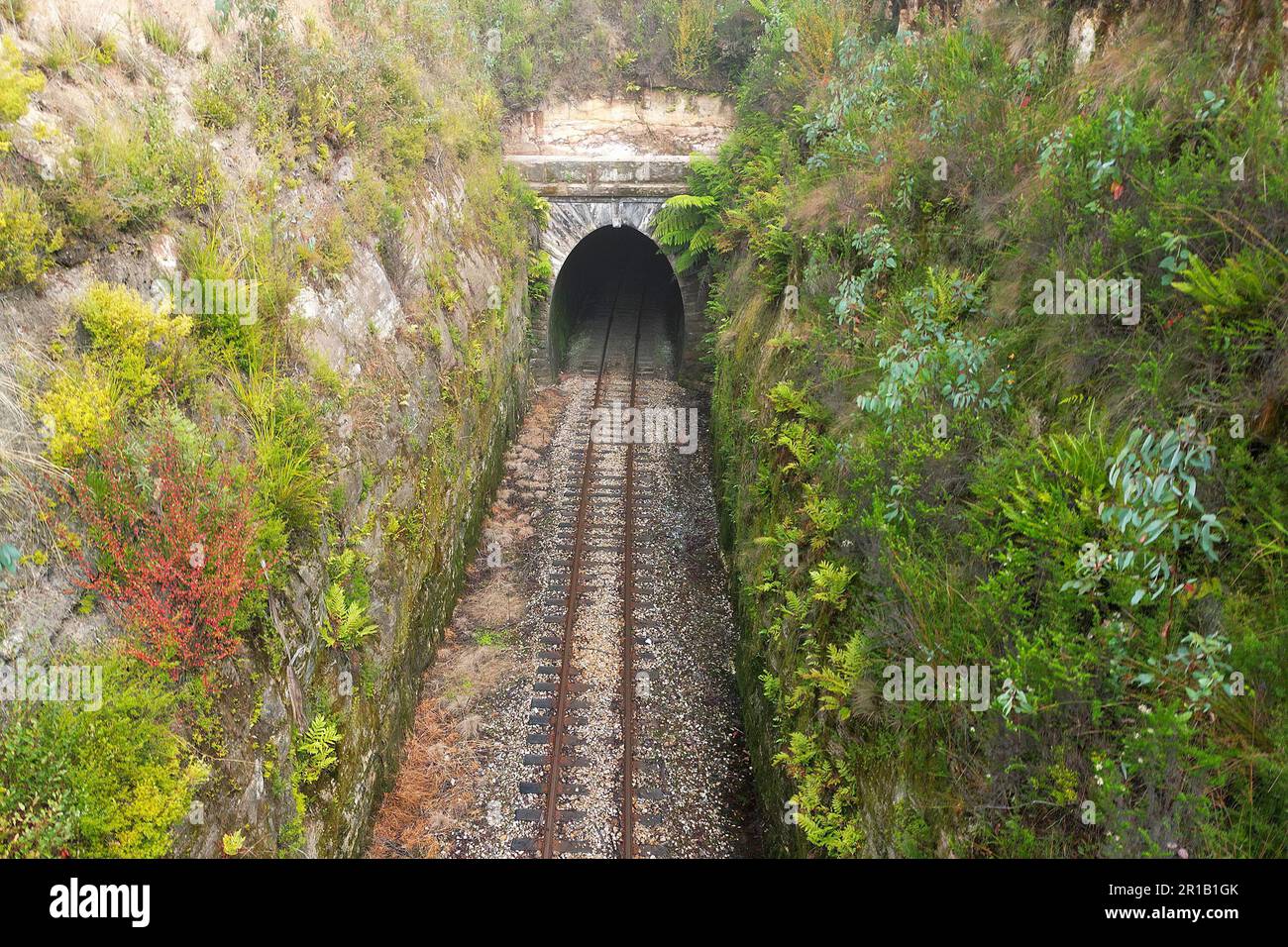 An aerial view of Clarence Tunnel prior to a press conference ...