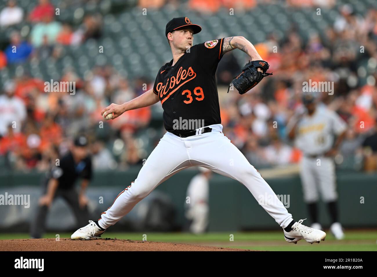 Baltimore Orioles pitcher Kyle Bradish throws against the Pittsburgh ...