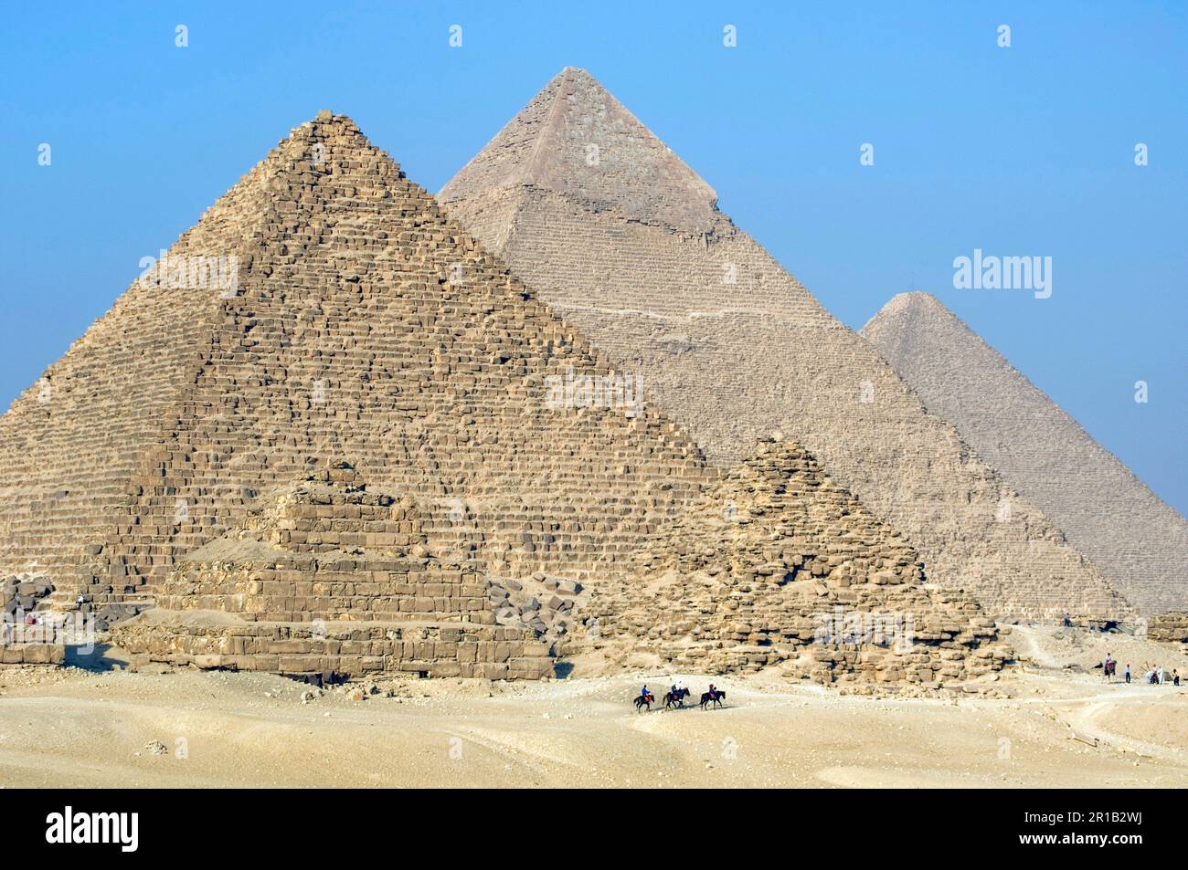 The Pyramids at Giza near Cairo, Egypt Stock Photo - Alamy