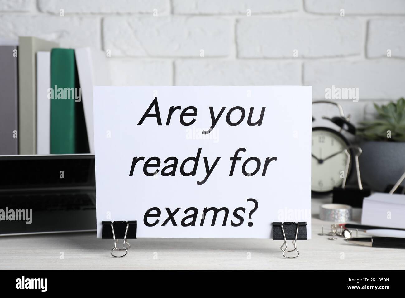 Examination reminder message hi-res stock photography and images - Alamy