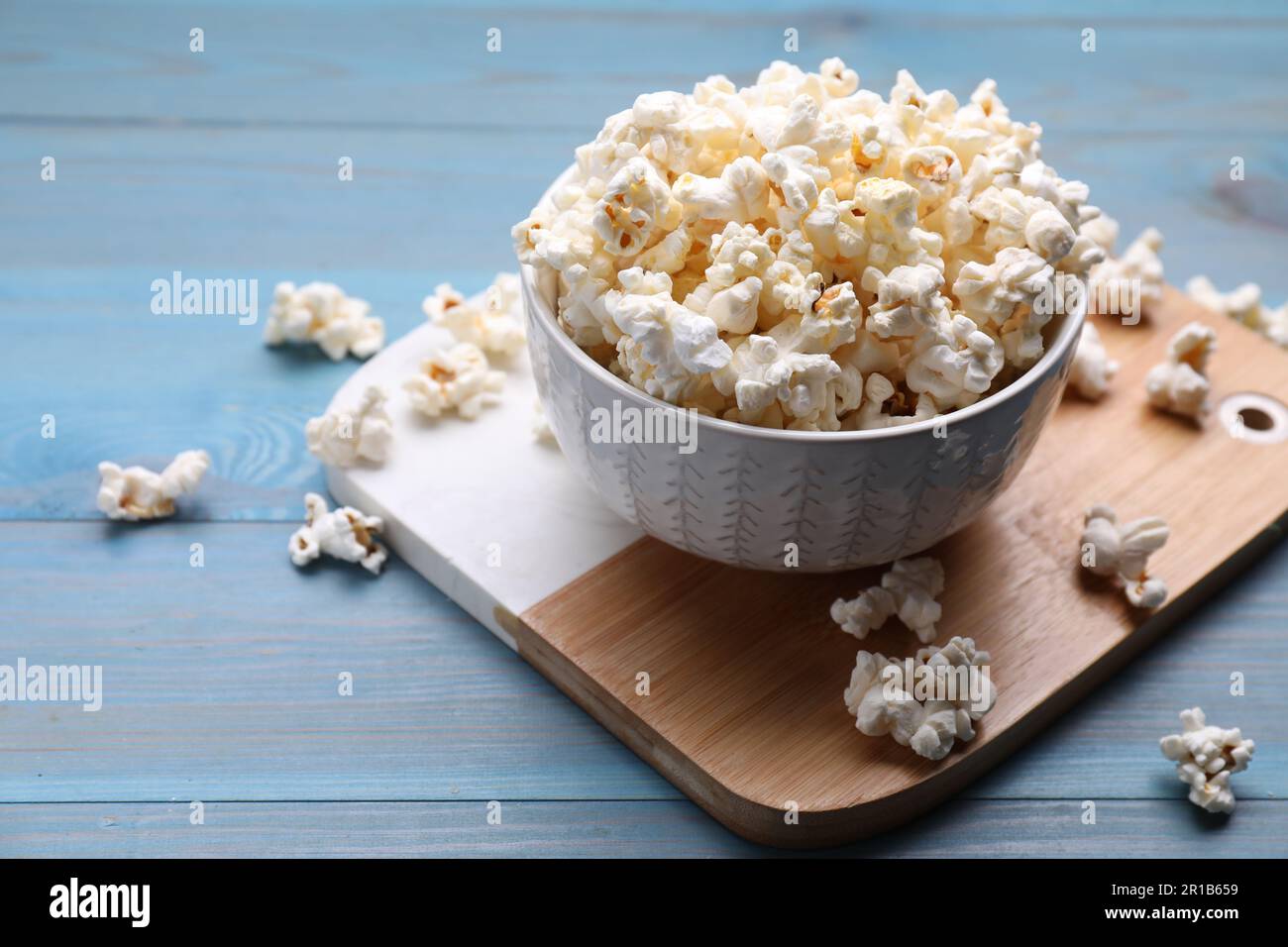 Crispy popcorn on light hi-res stock photography and images - Alamy