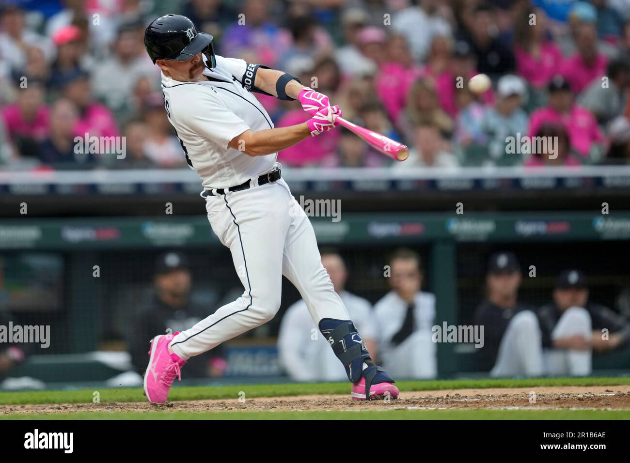 Detroit Tigers' Jake Rogers hits a two-run home run against the Seattle ... Detroit Tigers' Jake Rogers hits a two-run home run against the Seattle ...