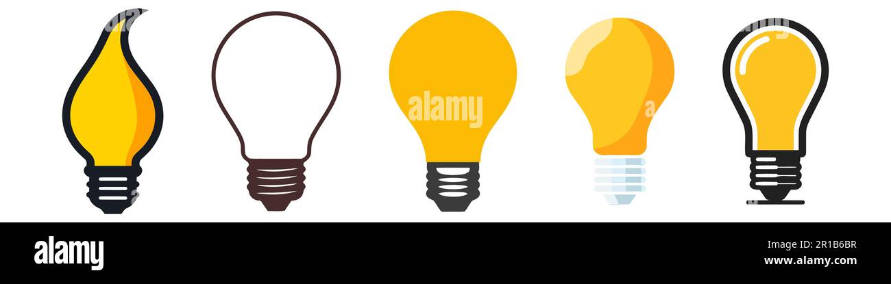 Simple Set of Light Bulb. Vector illustration Stock Vector Image & Art ...