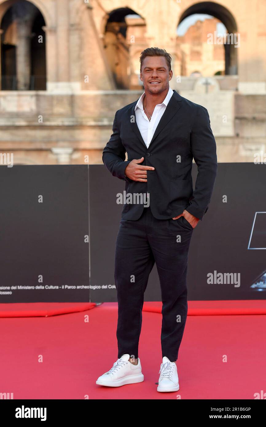 Rome, Italy. 12th May, 2023. Actor and singer Alan Ritchson attends the ...
