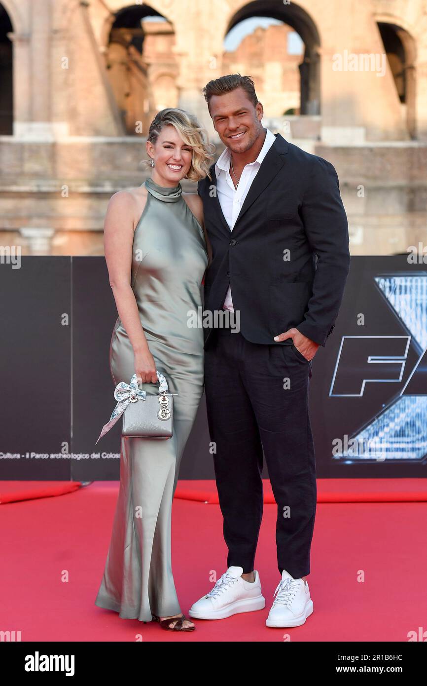 Rome, Italy. 12th May, 2023. Catherine Ritchson and actor and singer ...