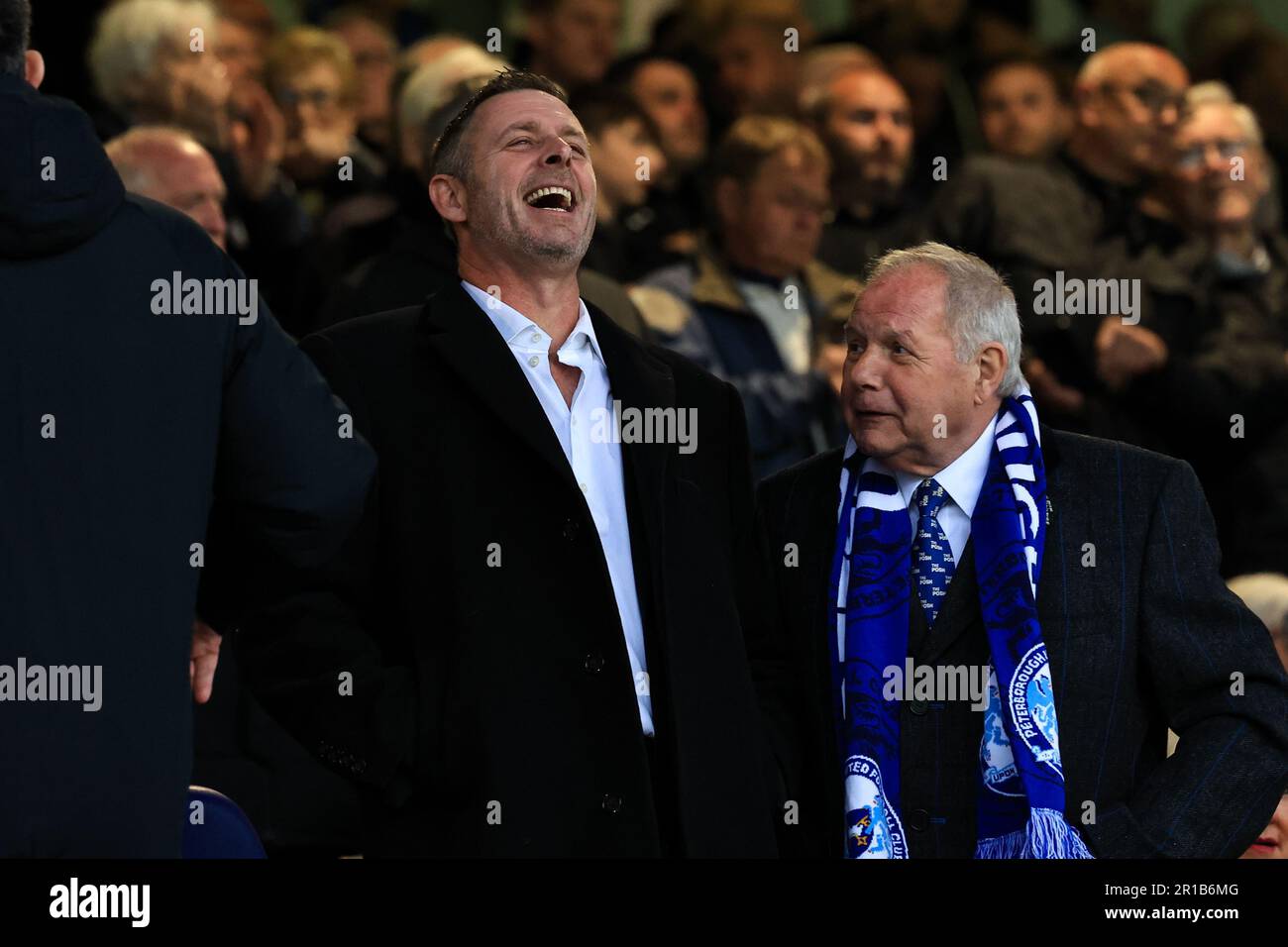 Peterborough United Chairman Darragh MacAnthony and Director of ...