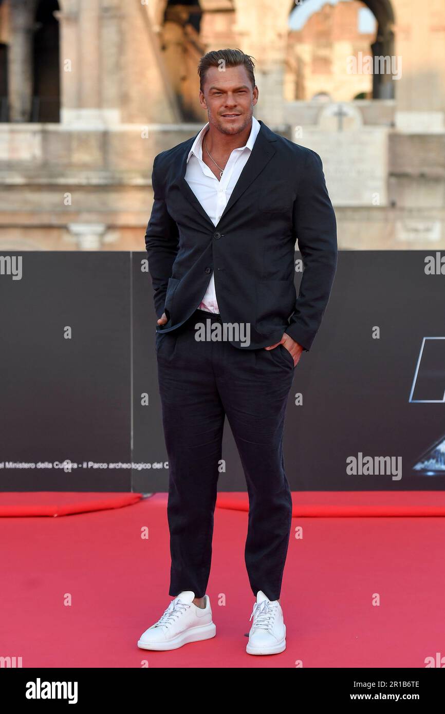 Rome, Italy. 12th May, 2023. Actor and singer Alan Ritchson attends the ...