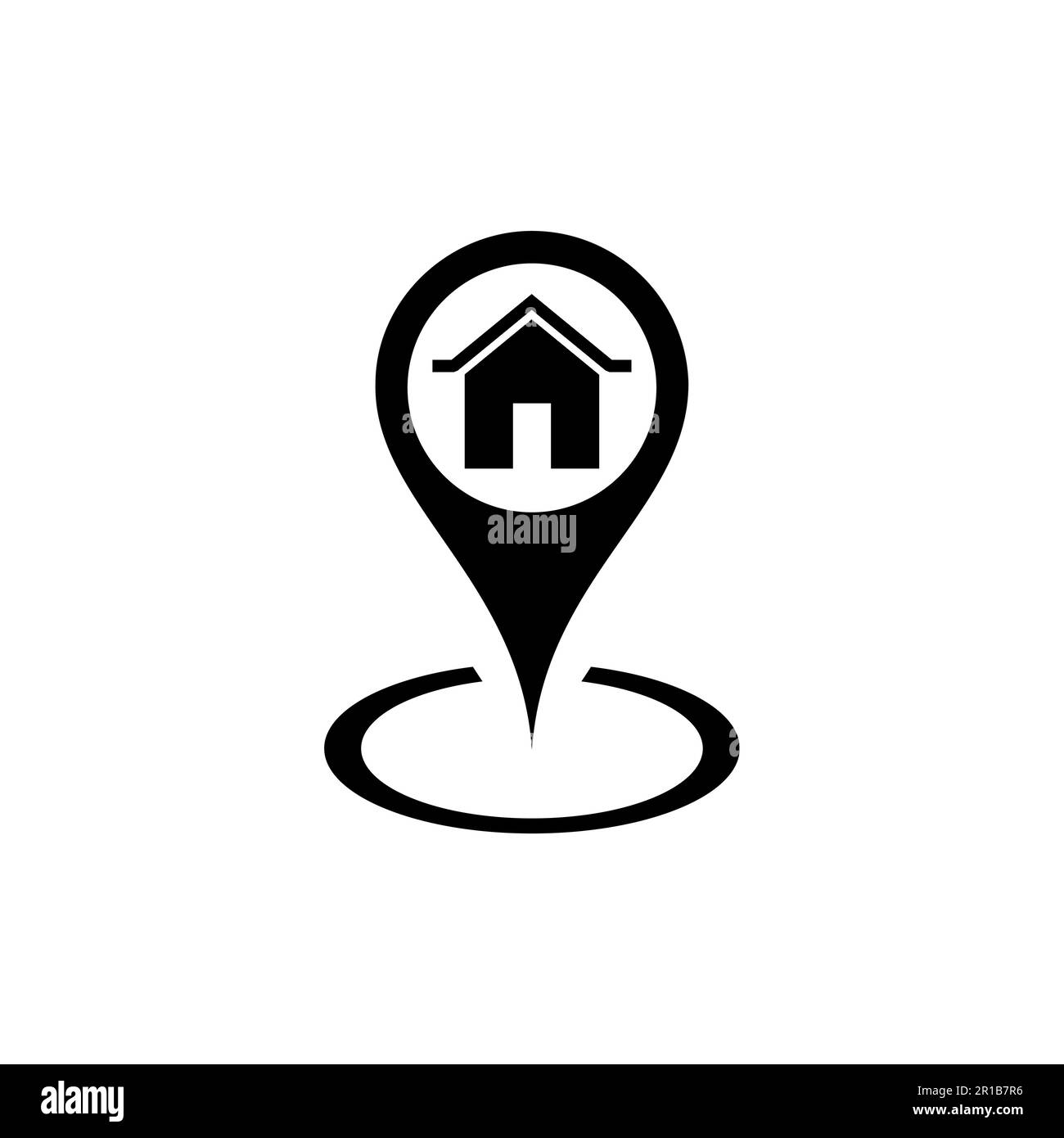 address icon vector. home location icon vector Stock Vector Image & Art ...