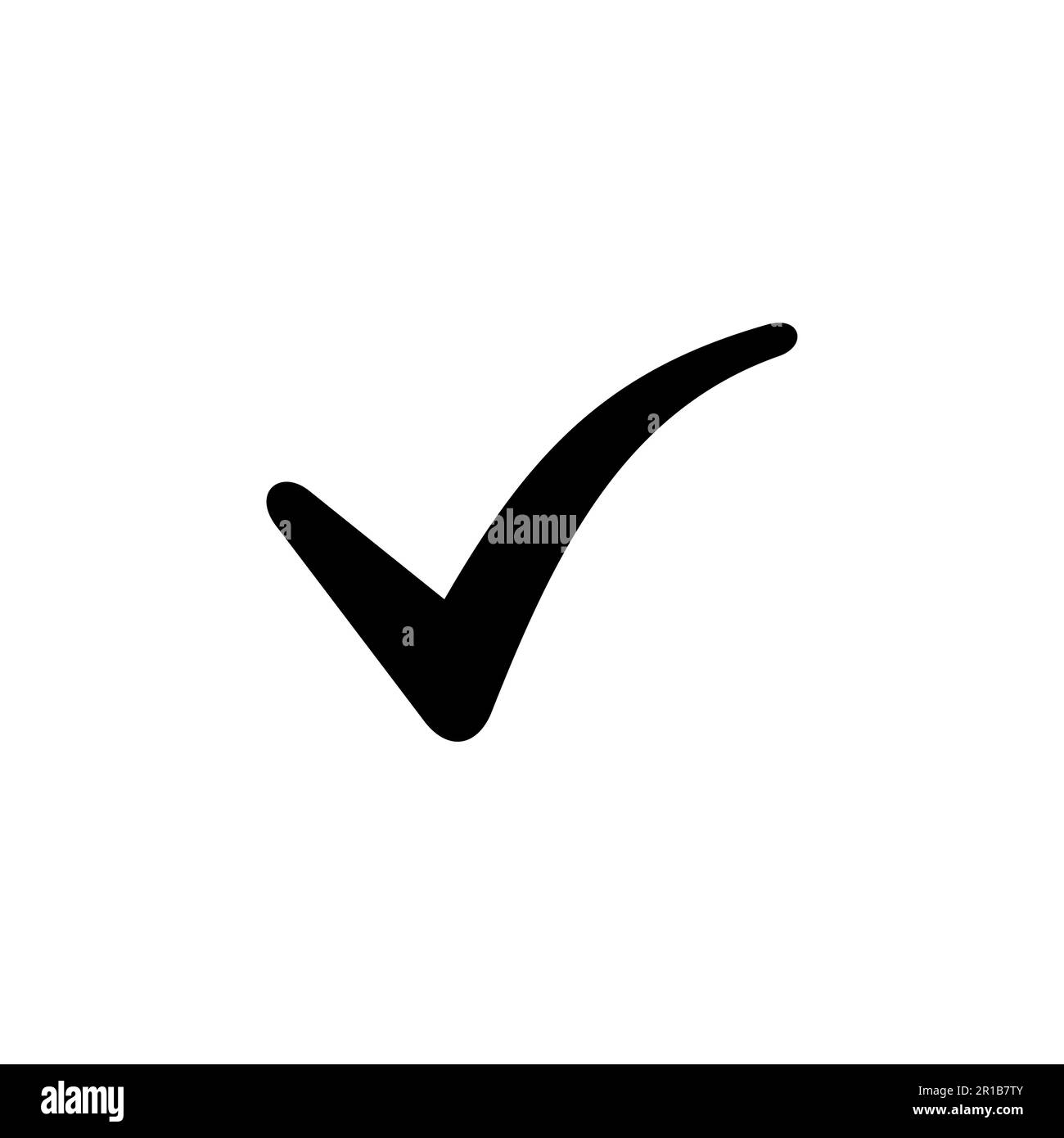 Check mark vector. Check mark icon. Tick mark symbol vector Stock ...