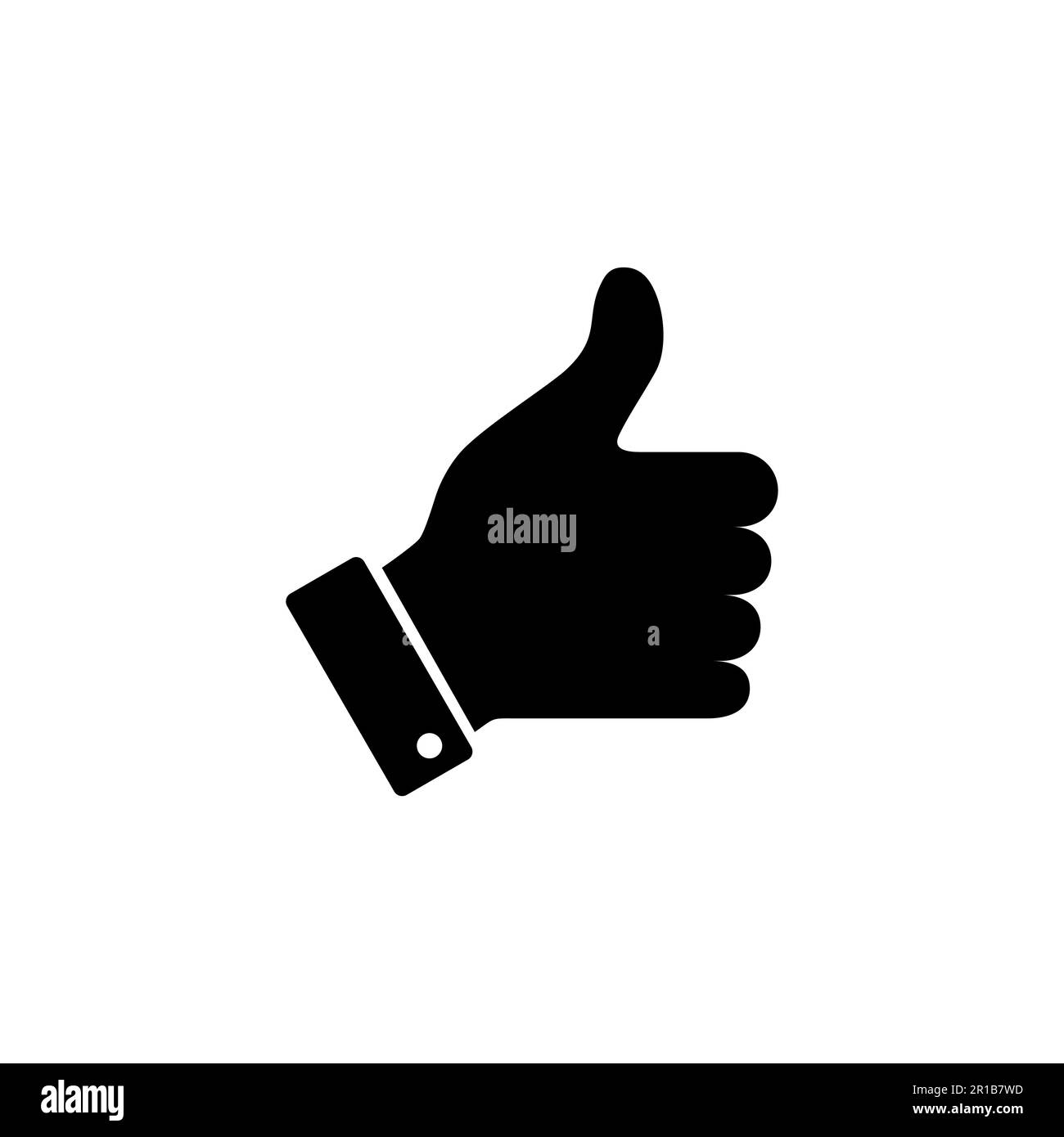 Like icon vector. Thumbs up icon vector. Hand like Stock Vector Image ...