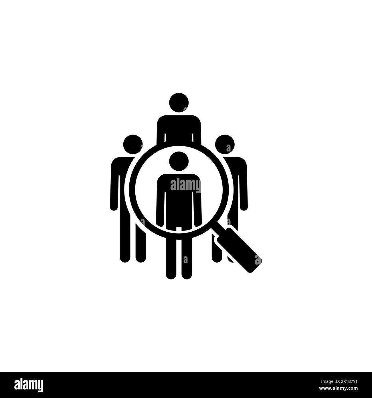 Hiring icon vector. Search job vacancy icon. Human resources concept ...