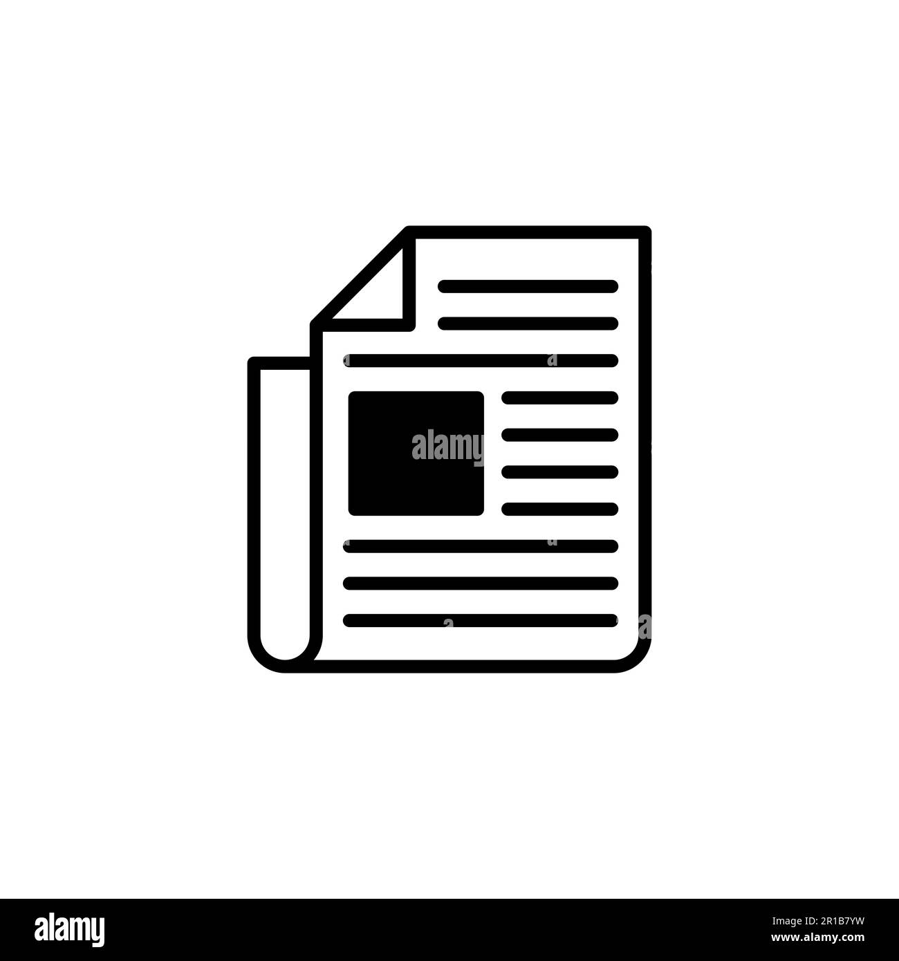 Newspaper icon vector. news paper vector sign Stock Vector Image & Art ...