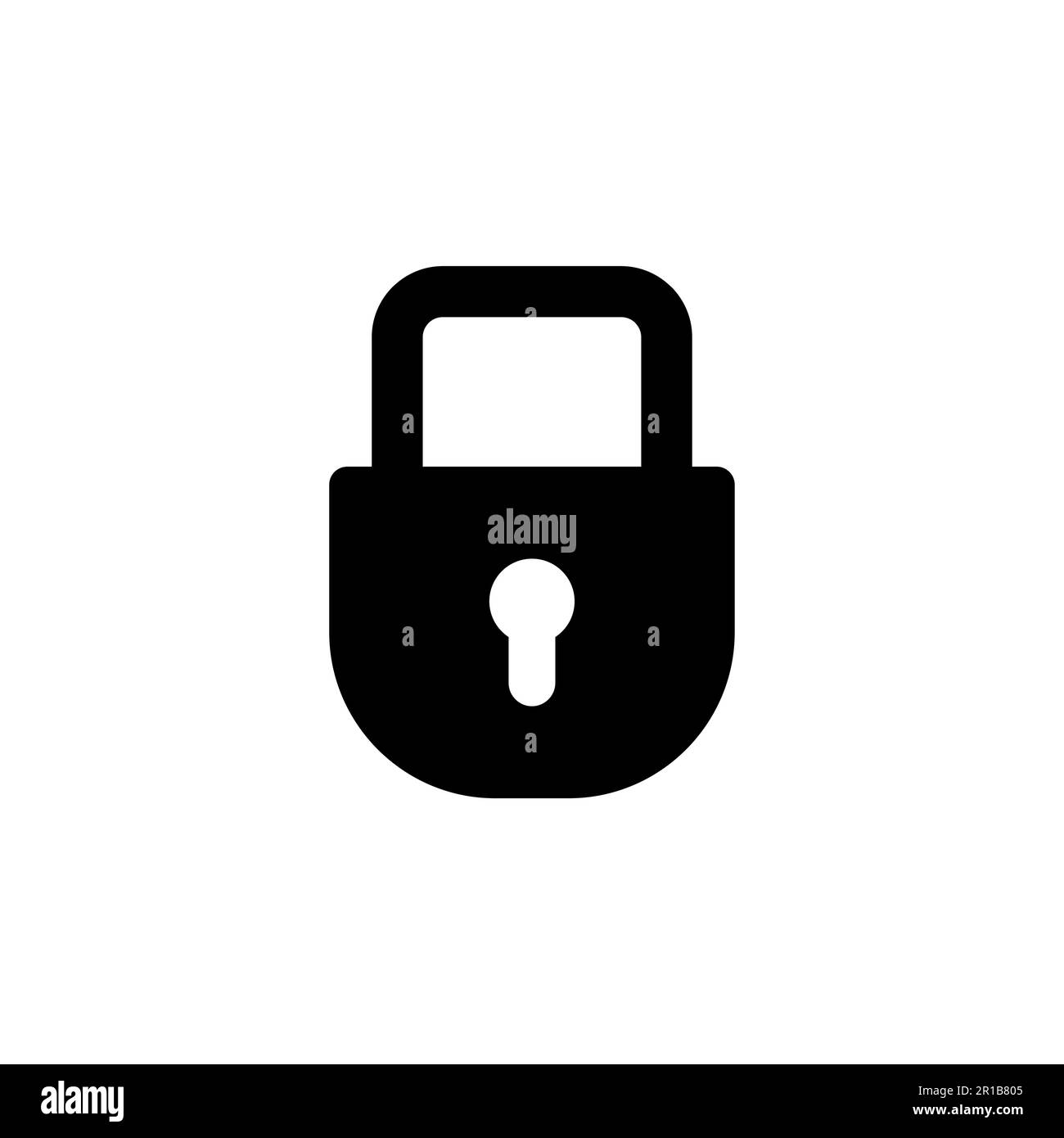 Lock icon vector. Padlock icon vector. Encryption icon. Security symbol ...