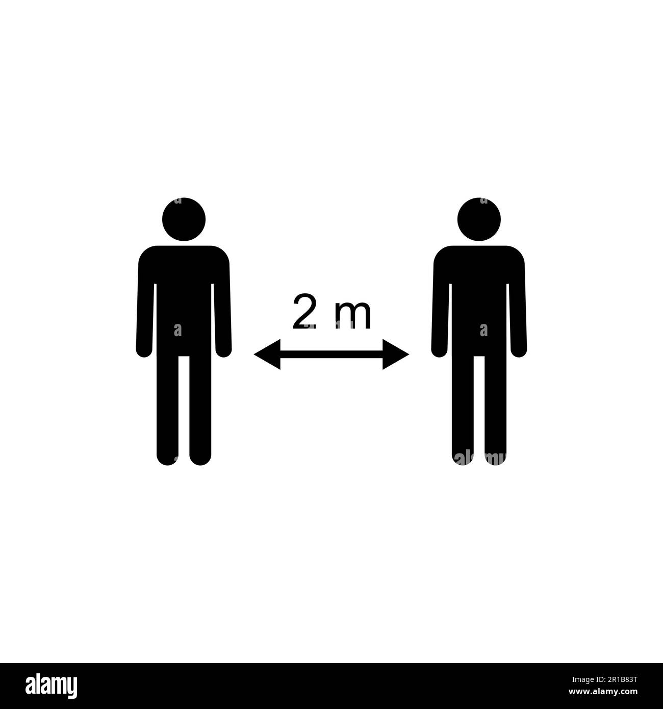 Social distancing icon. social distance icon. self quarantine sign ...