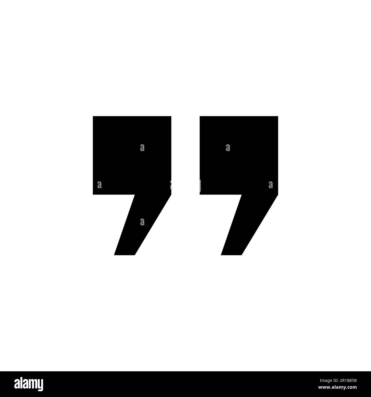 Quote icon vector. Quotation mark symbol Stock Vector Image & Art - Alamy