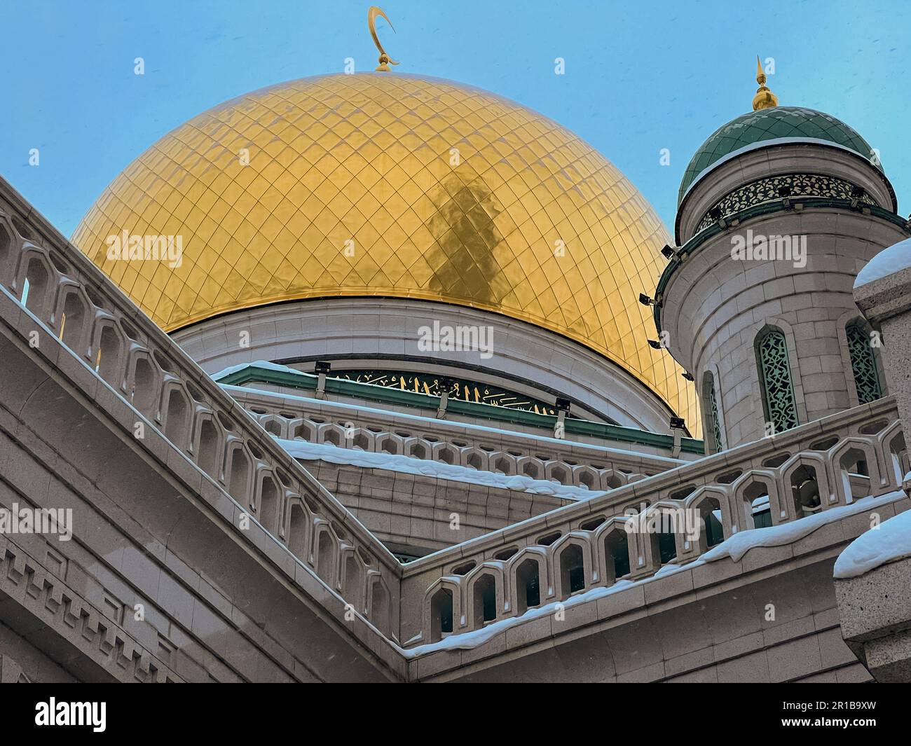 Cathedral mosque in Moscow, Russia. Islamic religious architecture ...