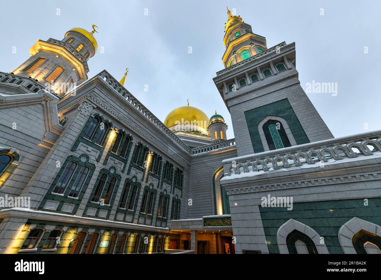 Cathedral mosque in Moscow, Russia. Islamic religious architecture ...