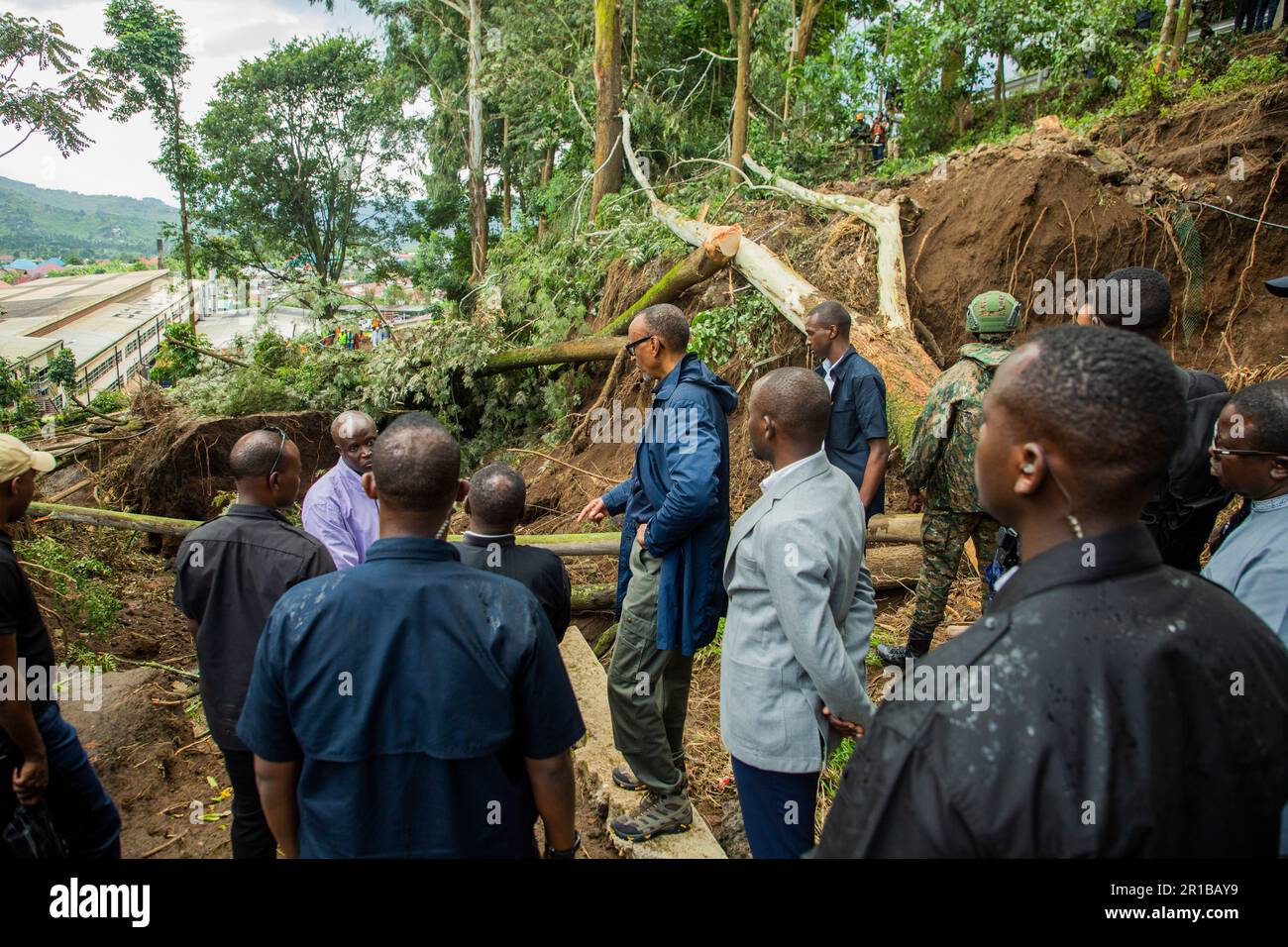 Rubavu, Rwanda. 12th May, 2023. Rwandan President Paul Kagame inspects ...